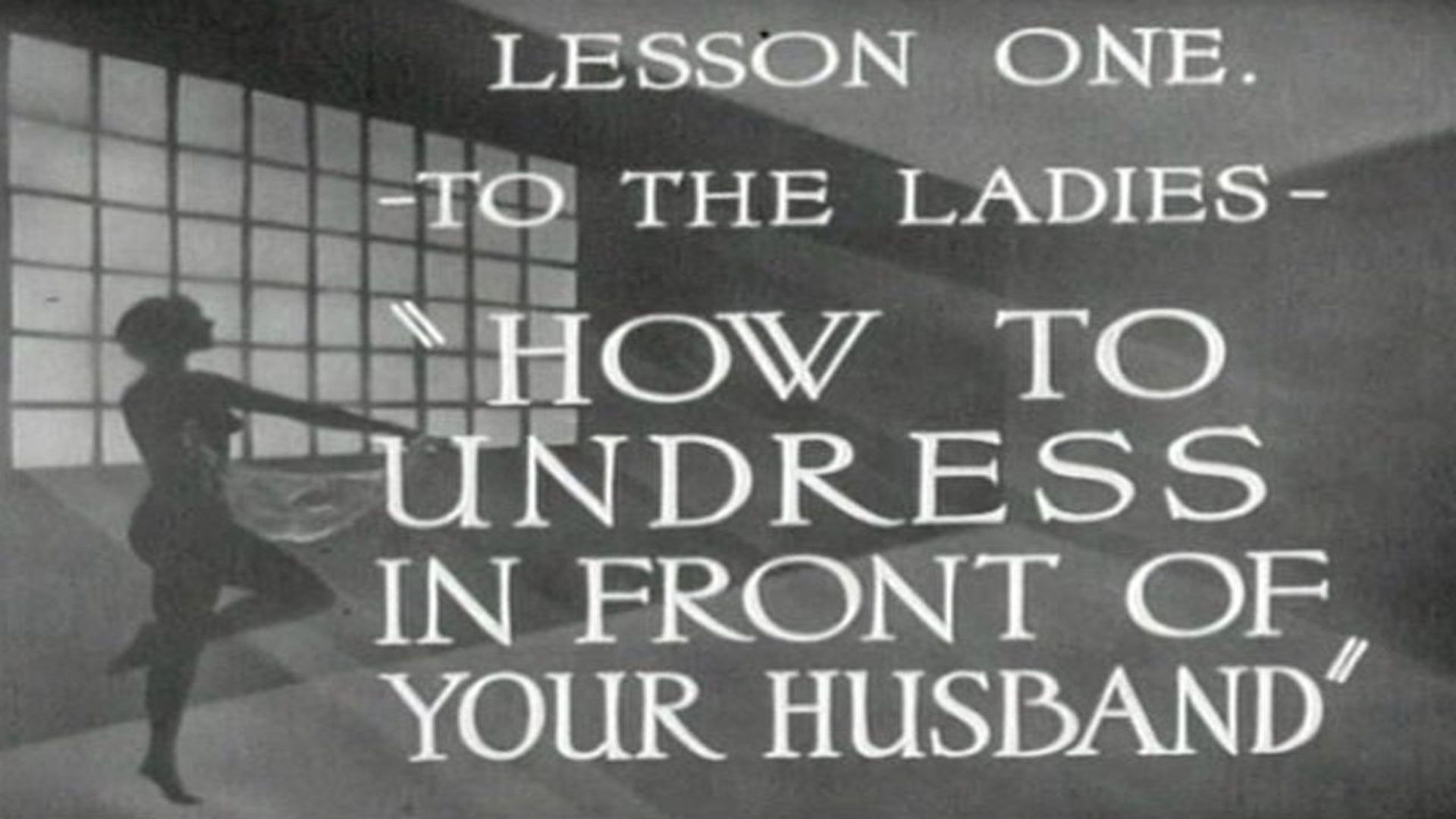 How to Undress in Front of Your Husband (1937) - Where to Watch It ...